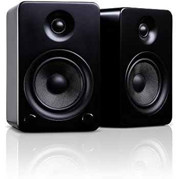 Amazon.com: Kanto YU5 5.25" 2-Way Powered Bookshelf Speakers with aptX ...