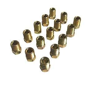 Amazon.com: ASD Brake Line Tube Nuts For 3/16" Tube (3/8" - 24 Thread ...