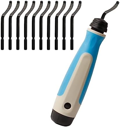 Deburring Tool with 11 Extra High Speed Steel Blades, Precision Edge ...