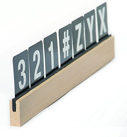 Securit Letter Shelf,Including Letters & numbers-1m-Teak, Wood 20 x 35. ...