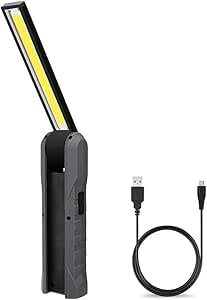 Portable Foldable USB Work Light 4 Mode COB Flashlight Rechargeable ...