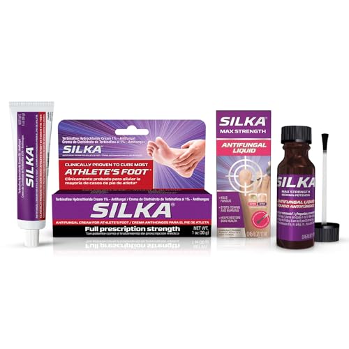 Silka Max Strength Antifungal Liquid & Cream Set - Powerful Relief for ...