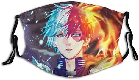 DAIMAIZHANG My Hero_Academia Anime Face Mask MHA Shoto Todoroki Cosplay ...