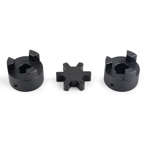 5/8" to 1" L095 3-Piece L-Jaw Coupling Set & Buna-N NBR Rubber Spider ...