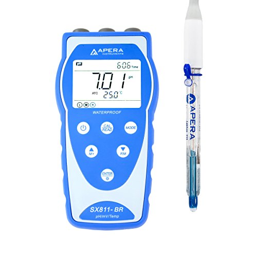 Apera Instruments SX811-BR Portable pH Meter, Equipped with LabSen 213 ...