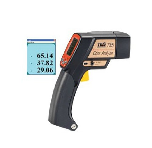 TES-135 Digital Color Difference Meter Tester RGB Lab with USB Cable&CD ...