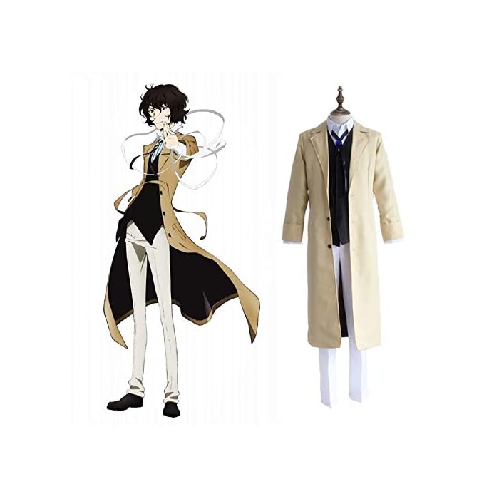 Buy Qfeng Bungo Stray Dogs Armed Detective Agency Osamu Dazai Cosplay ...