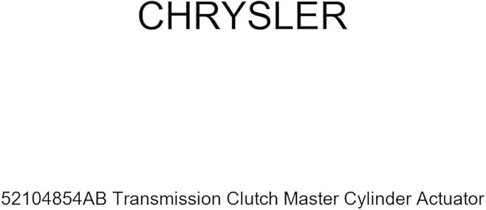 Amazon.com: Genuine Chrysler 52104854AB Transmission Clutch Master ...