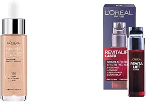 L'Oréal Paris Serum rellenador con color y ácido hialurónico, True ...
