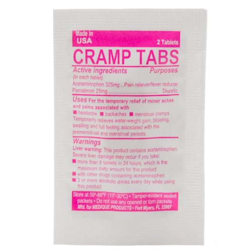 Medique Products 81048 Cramp Tabs, 250 Tablets, 125 X 2 General General