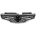 Amazon.com: CarPartsDepot Sedan Front Grille Grill New Black Frame ...