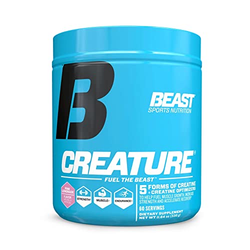 Beast Sports Nutrition Creature, Pink Lemonade - 11.64 oz - 5 Forms of ...