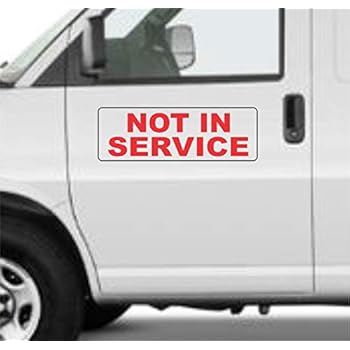 Amazon.com : Out of Service Magnetic Signs to fit Vehicle Car, Truck ...