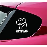 Amazon.com: This Vehicle Has Been Lab Tested | Labrador Retriever Vinyl ...