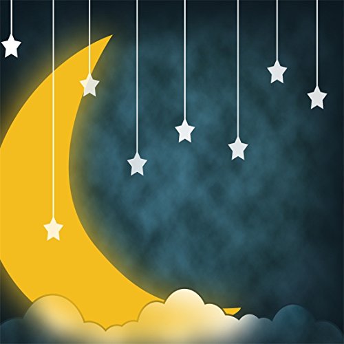 Buy OFILA Dreamy Moonlight Night Backdrop 6x6ft Photography Background ...