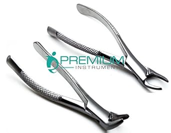 Amazon.com: 2 Pcs Dental Extracting Forceps 150 & 151 Upper Lower ...