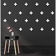 Amazon.com: White Plus Sign 2 Inch 125 Pcs Removable Wall Decals for ...