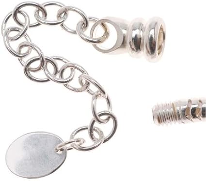 Sterling Silver Replacement Loop End W/ Extender For 3mm Pandora Style ...