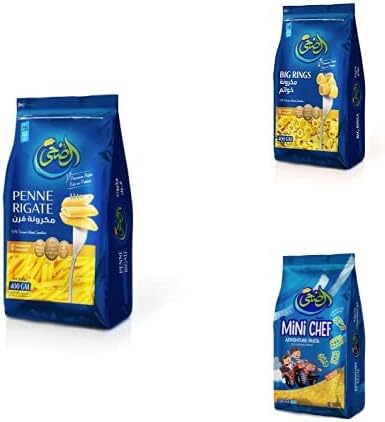 AL DOHA PASTA PENNE RIGATE 400G & AL DOHA PASTA BIG RINGS 400G & Free ...