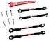 Amazon.com: 2PCS HobbyPark Adjustable 80-97mm Aluminum Turnbuckles and Camber Links Linkage Rod ...