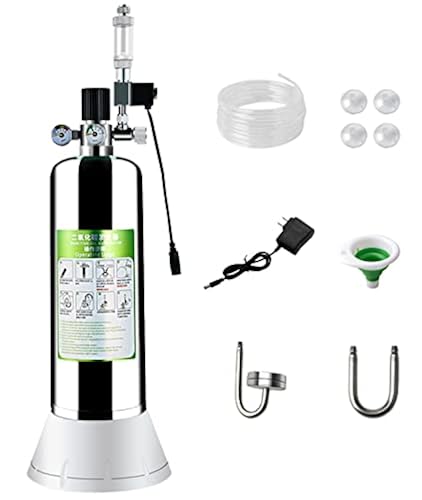 ZRDR CO2 Generator System Carbon Dioxide 2L with Dual Gauge Display Pressure Gauge Automatic ...