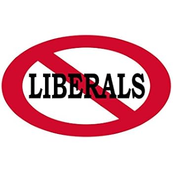 Amazon.com: No Democrats Allowed Sticker Bumper Sticker Oval 5" x 3 ...