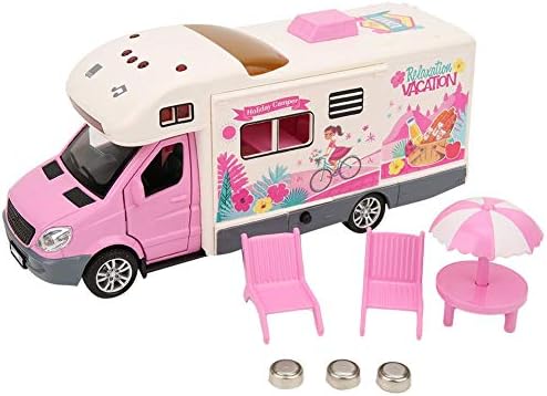 Simulation Motorhome, Classic Toy Caravan Happy Travel RV Model with ...