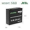 JITA 12V 18Ah Lithium Battery, LiFePo4 Deep Cycle Battery, 2000+ Cycles ...