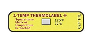 Amazon.com: Thermolabel Temperature Sensitive Tape 170 F / 77 C ...