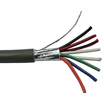 28 AWG 8 Conductor Stranded Multi-Conductor Cable GY: Amazon.com ...