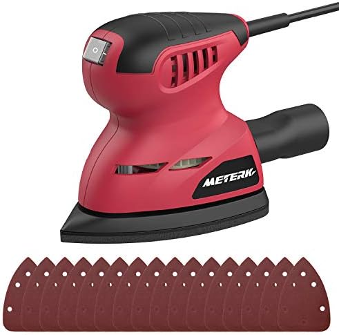 Detail Sander, Meterk 13500RPM Mouse Sander Compact Random Orbital ...