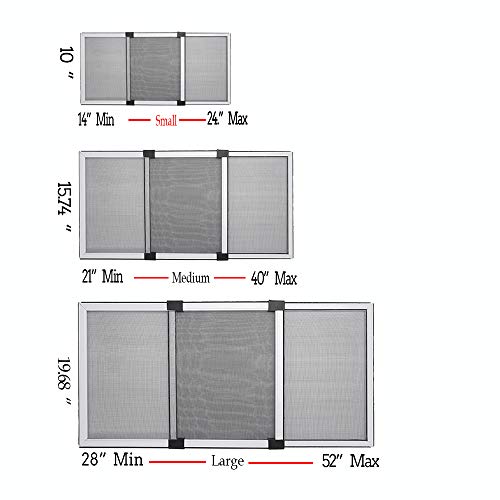 FLYZZZ Adjustable Sliding Window Screen，2 Ways Expandable Aluminum ...
