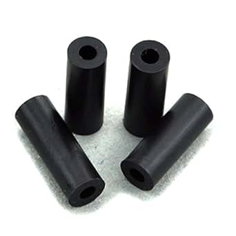 100PCS 20mm Black Nylon Round Spacer, OD 7mm, ID 3.2mm, Not Threaded ...