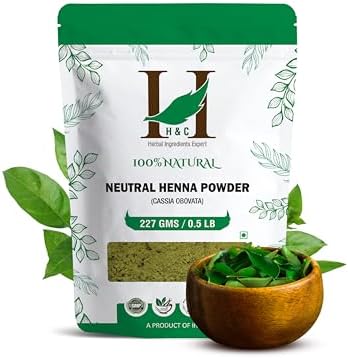 H&C 100% Pure Organically Grown Neutral Henna Powder / Colorless Henna ...