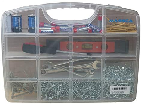 Massca Multi-Purpose Hardware Box Storage. Hinged Box Made of Durable ...