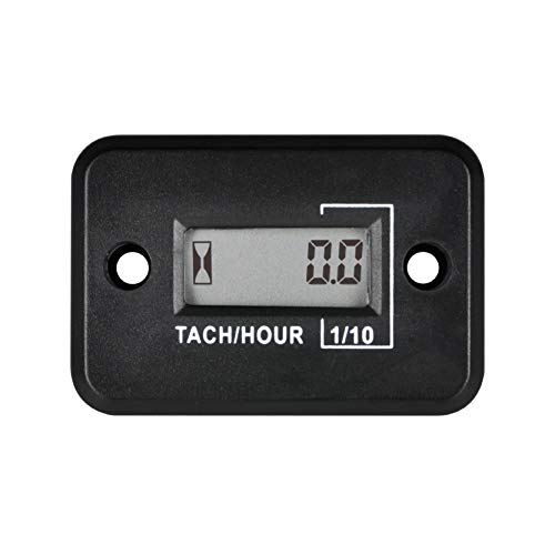 Runleader Digital Mini Tach Hour Meter,TOT Hours Accumulate,Real-time ...