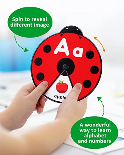 Coogam Interactive Alphabet Learning Toy, ABC Number Letters Spinning ...