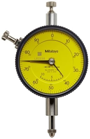 Mitutoyo Dial Indicator, Metric, #4-48 UNF Thread, 0.375" Stem Diameter ...