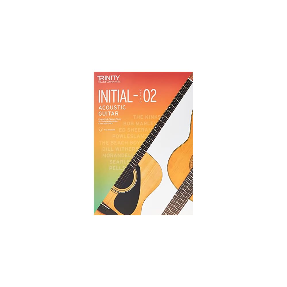 Buy Trinity College London Acoustic Guitar Exam Pieces 2020-2023: Initial Grade 2 (Notation ...