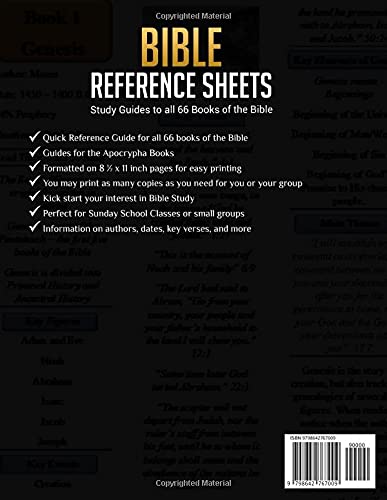 Bible Reference Sheets | Pricepulse