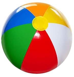 Amazon.com: Bulk Large 24-inch Inflatable Beach Balls Pack of 6 Summer ...