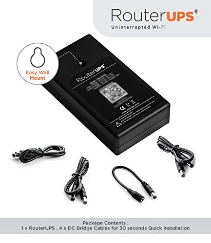 Resonate RouterUPS CRU12V2 Power Backup for Wi-Fi Router (Black)