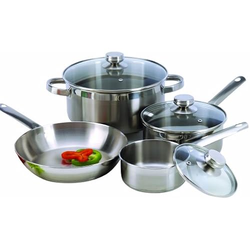 Best Excelsteel 7 Piece 18/10 Stainless Steel Cookware With ...