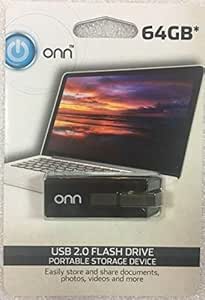 Amazon.com: ONN 64gb USB 2.0 Flash Drive Portable Storage Device ...