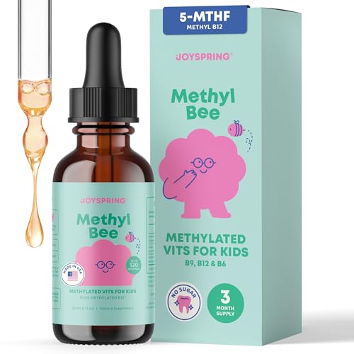 JoySpring Methylfolate for Kids | 5-MTHF Plus Methyl B12 with B6 (P5P ...