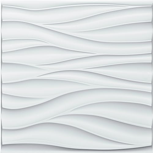 Art3d Decorative PVC 3D Wall Panels, 32 Square Feet, Wave 1 on Galleon ...