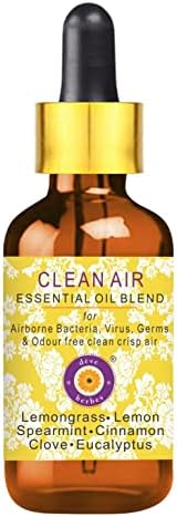 Deve Herbes Clean Air Essential Oil Blend for airborne bacteria, virus ...