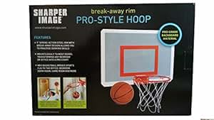 Amazon.com: Sharper Image Break-Away Rim Pro-Style Hoop Basketball Game ...