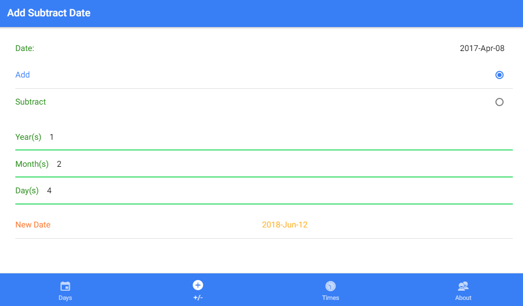 Date and Time Calculator:Amazon.co.uk:Appstore for Android