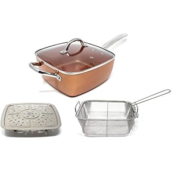 Amazon.com: Copper Chef XL 11" Casserole 5 pc Set & Induction Cooktop ...